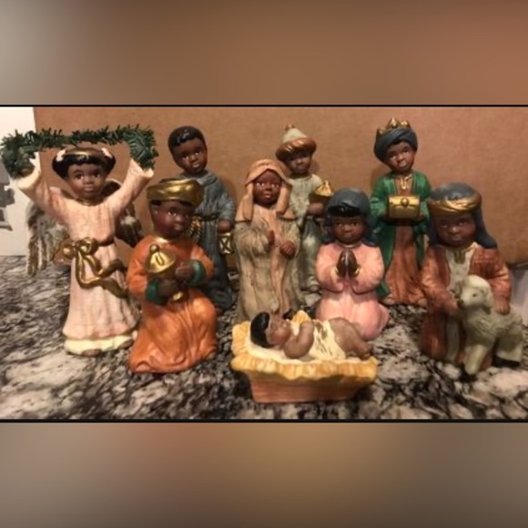 Enesco | Holiday | Vintage 9s Miss Marthas Collection Nativity Figurine ...